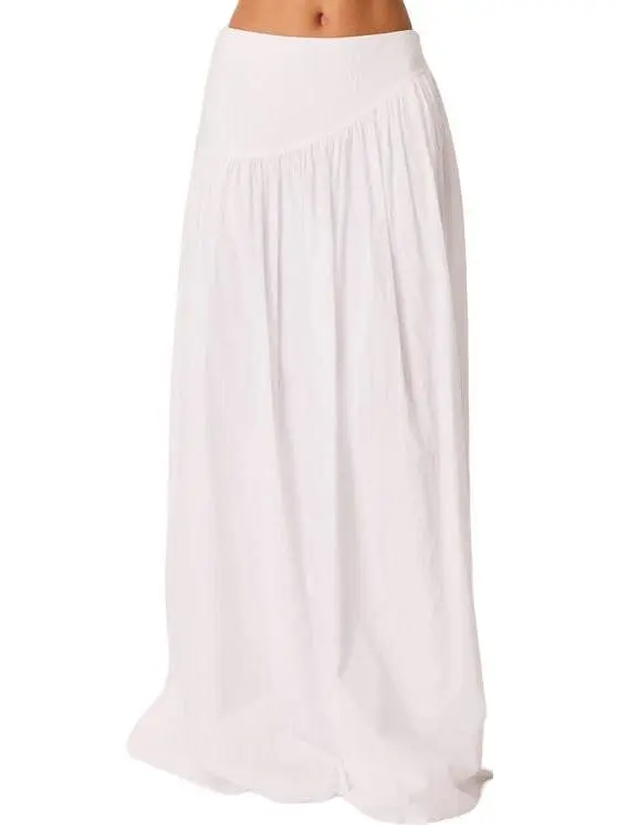 SNDYS. Ambiente Cotton Maxi Skirt - White