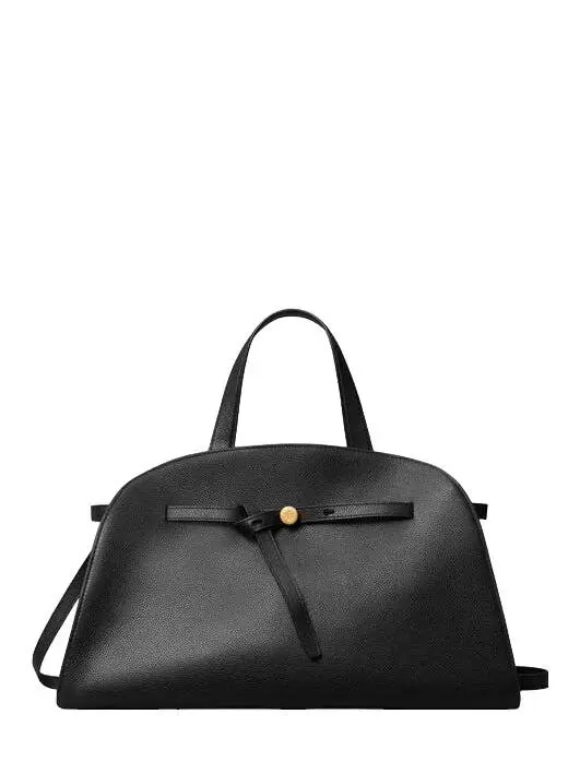 Tory Burch Romy Leather Satchel - Black