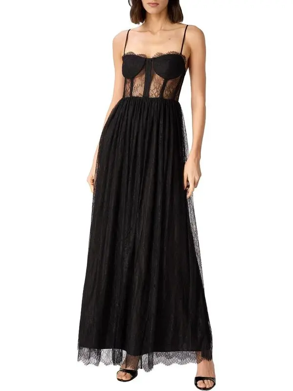 Cami Nyc Archer Lace Maxi Dress - Black