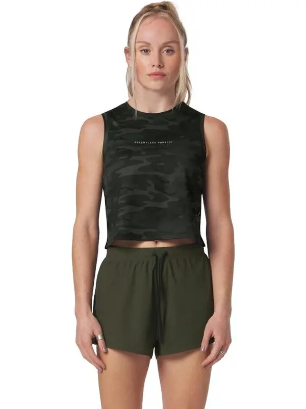 ASRV Aerosilver Performance Tank Top - Dark Camo