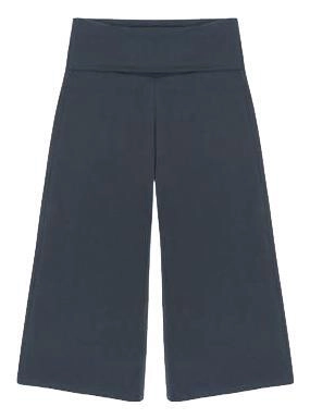 ODDLI Cropped Gaucho Trousers - Navy