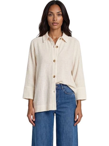 MASAI COPENHAGEN Button-down Shirt Jacket - Jet Stream
