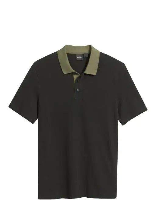 BOSS Parlay Cotton Polo - Black