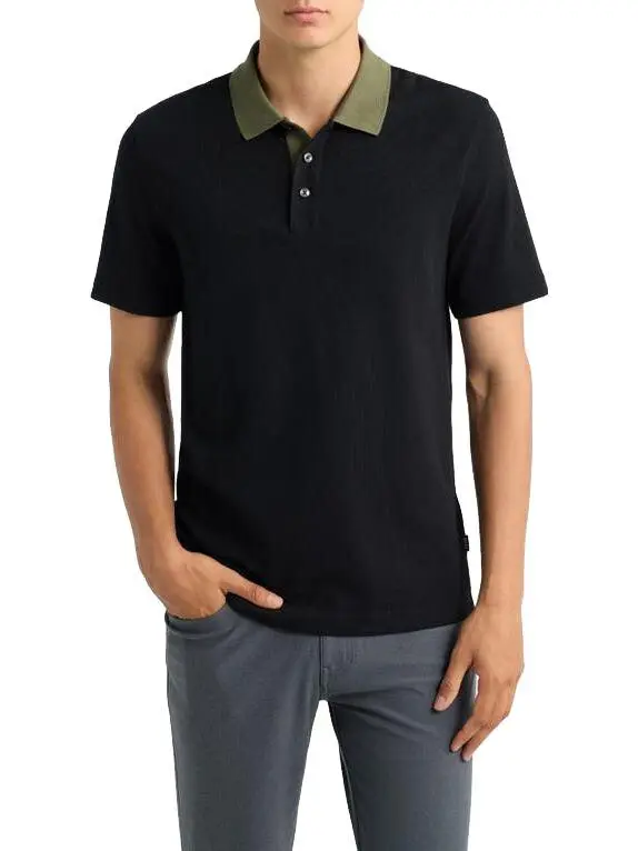 BOSS Parlay Cotton Polo - Black