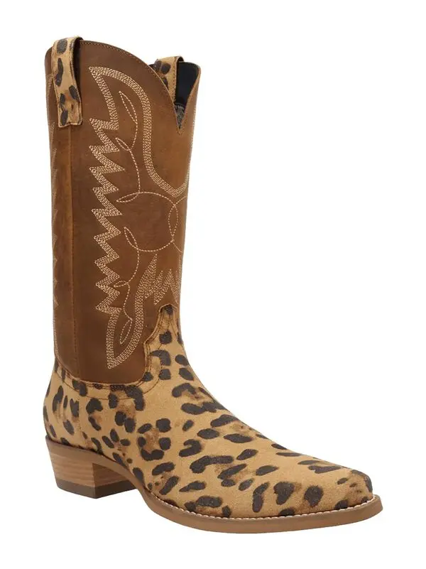 DINGO Bull's Eye Western Boot - Leopard