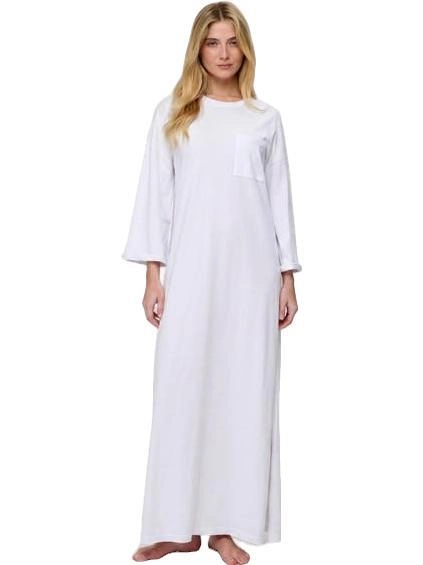 BY TESS Kat Maxi Dress With Side Slits - White