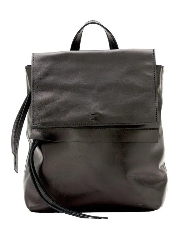 RAVEN + LILY Zilker Leather Backpack - Black