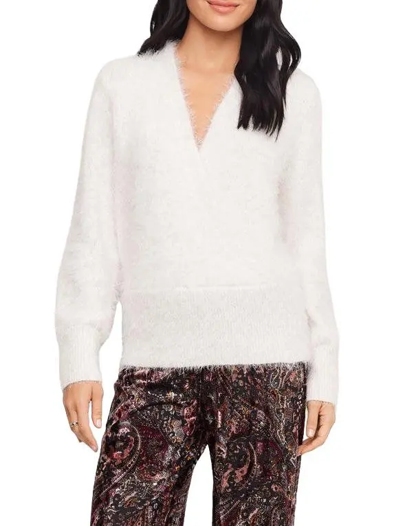 Karen Kane Eyelash Wrap Sweater - Cream