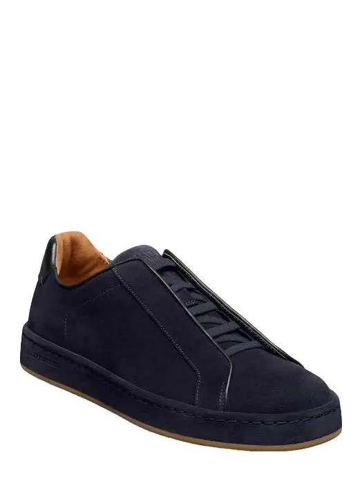 Allen Edmonds Banks Stretch Lace Suede Sneakers - Baltic