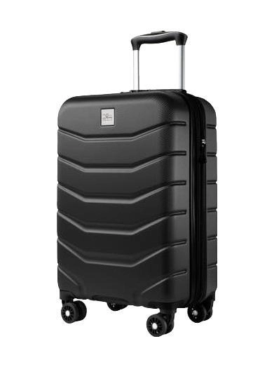 SKYWAY Silverton Hardside Expandable Carry-on Spinner Luggage - Black