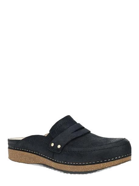 Dansko Maggy Penny Loafer Platform Clog - Black