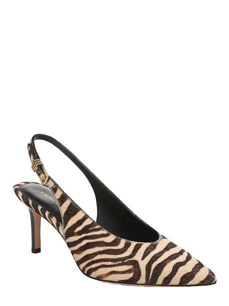 Veronica Beard Luciana Suede Slingback Pumps - Ziger Brown