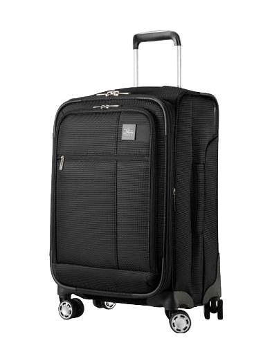 SKYWAY Sigma 7.0 Softside Expandable Carry-on Spinner Luggage - Black
