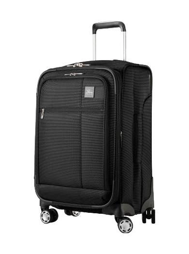 SKYWAY Sigma 7.0 Softside Expandable Carry-on Spinner Luggage - Black