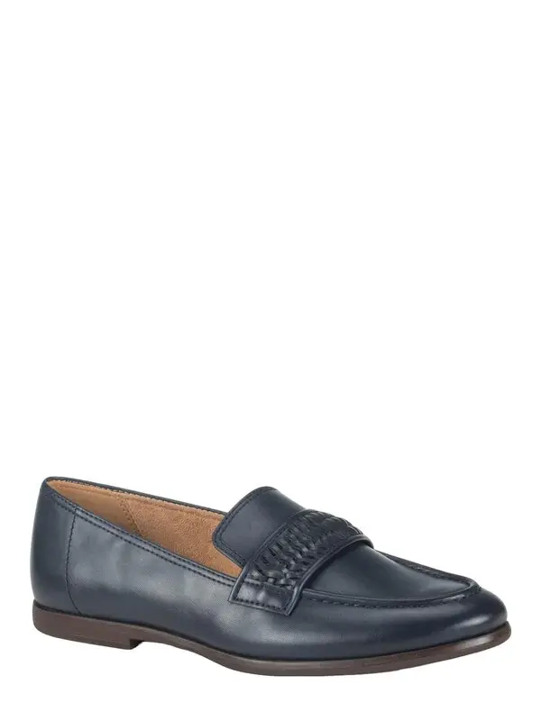 BARETRAPS Lasha Loafer With Braided Detailing - Navy