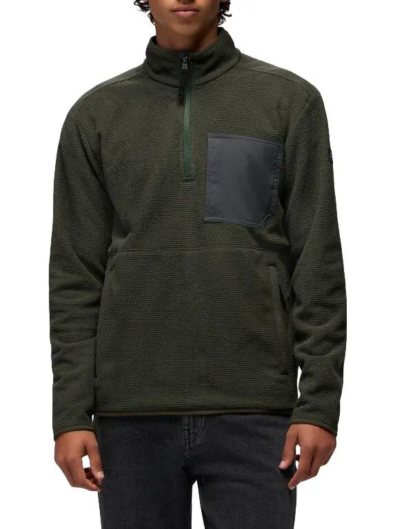 Prana Stretch Zion Fleece Quarter Zip Pullover - Spruce