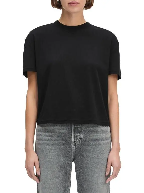 FAVORITE DAUGHTER The Everyday Organic Cotton T-shirt - Black