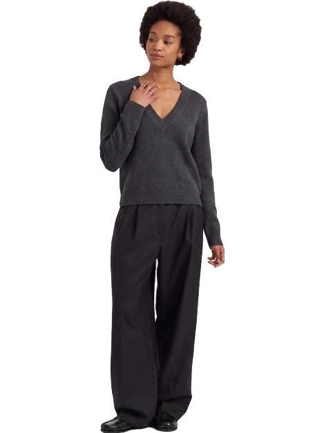 Chinti & Parker Wool-cashmere V-neck Sweater - Grey