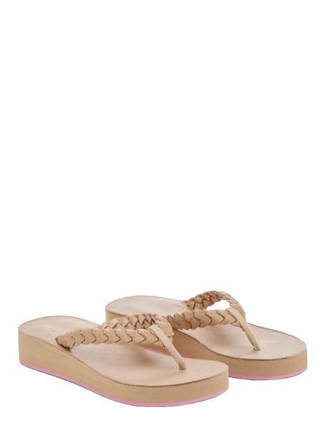 HARI MARI Braided Platform Flip-flops - Cashmere