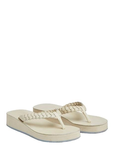 HARI MARI Braided Platform Flip-flops - Ecru