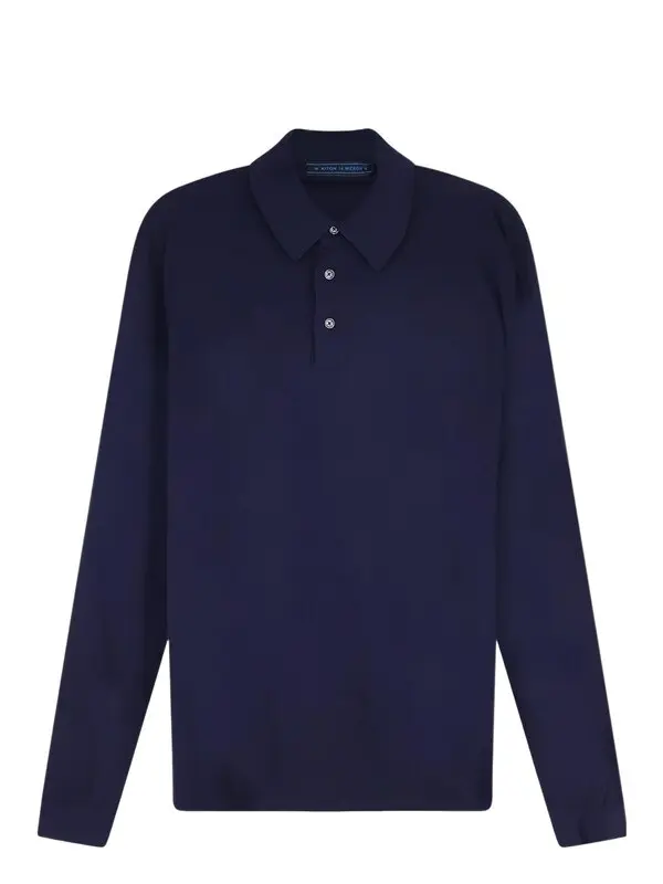 Kiton Ciro Buttoned Polo Shirt - Blue
