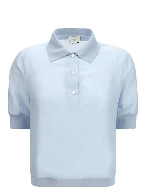 Jacob Cohen Short-sleeve Knitted Polo Top - Blue