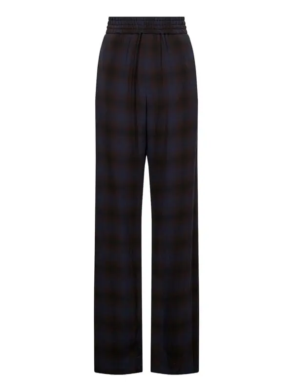 Dries Van Noten Plaid Belted High-waisted Trousers - No