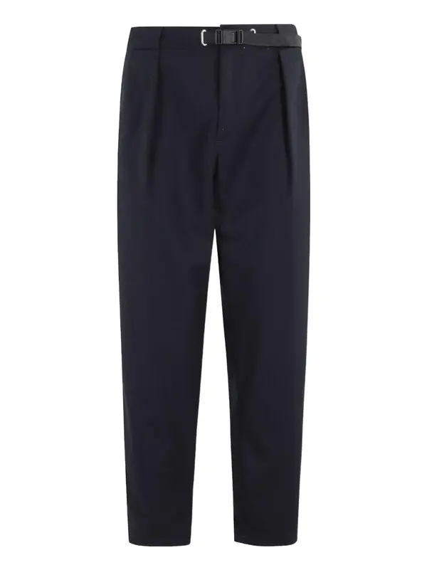 WHITE SAND Tailored Trousers With Belt - Blu