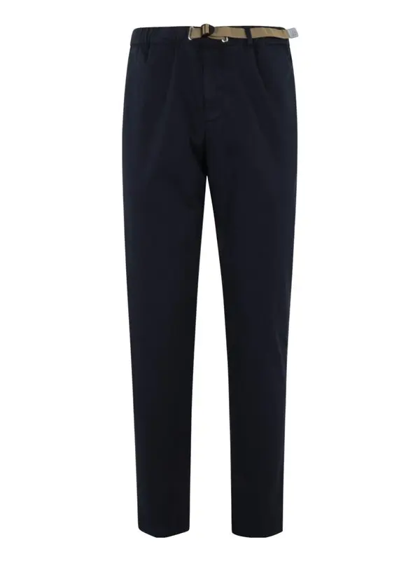 WHITE SAND Tailored Trousers With Belt - Blu