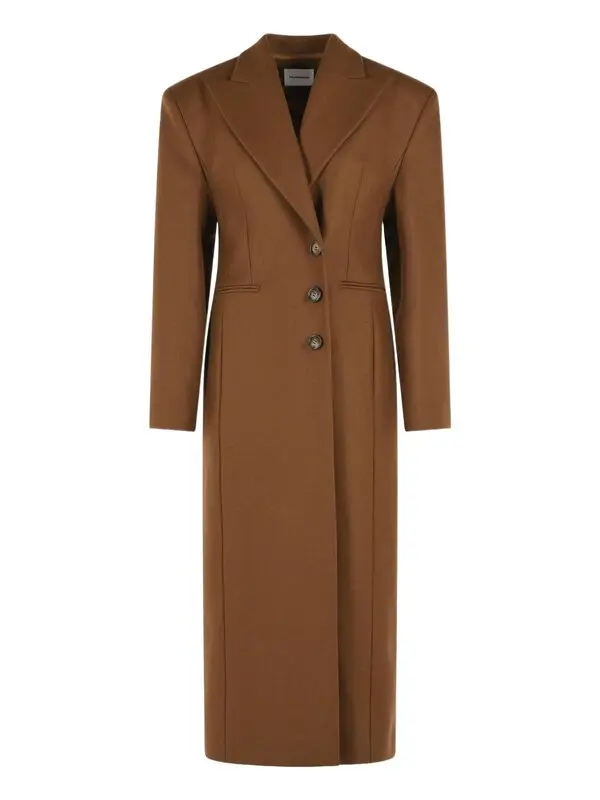 Andamane Ottavia Virgin Wool Blend Coat - Brown