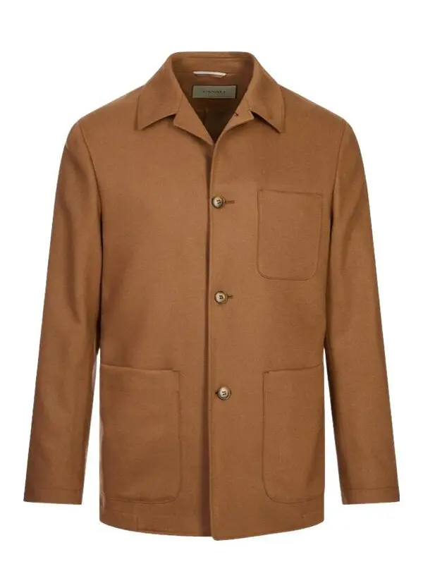 Canali Patch-pocket Jacket - Brown