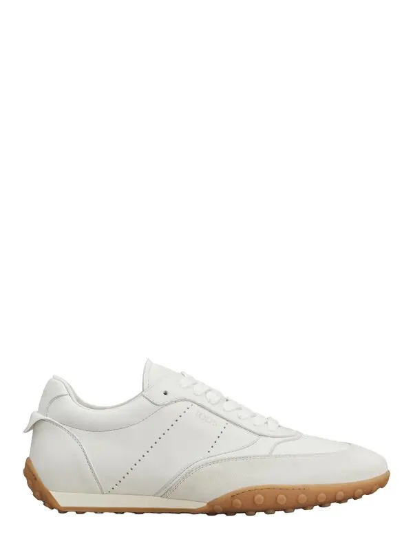 TOD'S Leather And Suede Sneakers - White