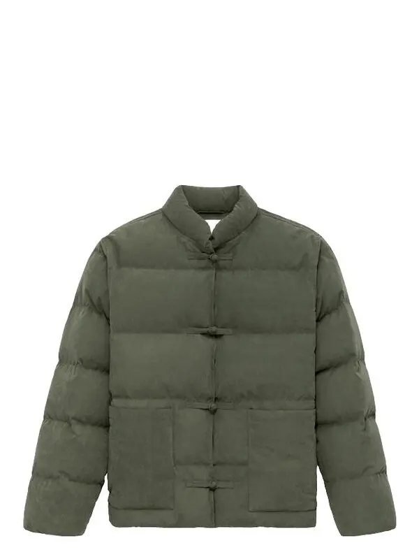 Aimé Leon Dore Quilted Down Cardigan - Green