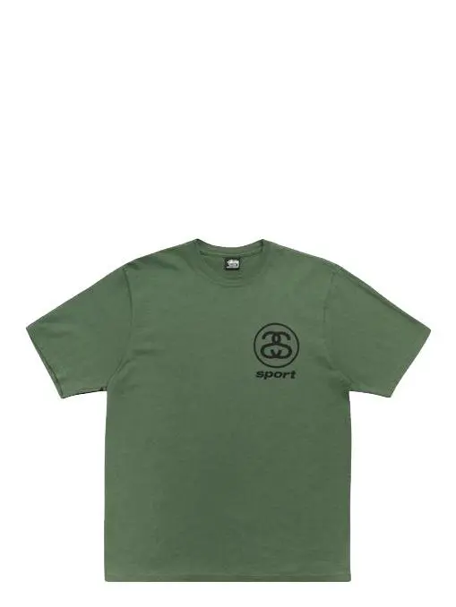 StÜssy Link Sport Pigment Dyed Tee Shirt - Pine