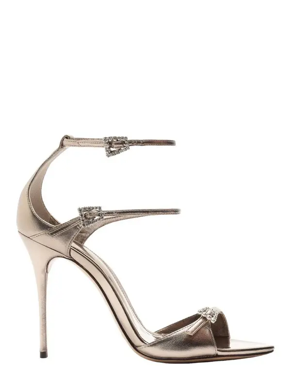 ALEXANDRE BIRMAN Ciara Crystals Stiletto Sandals - Luna