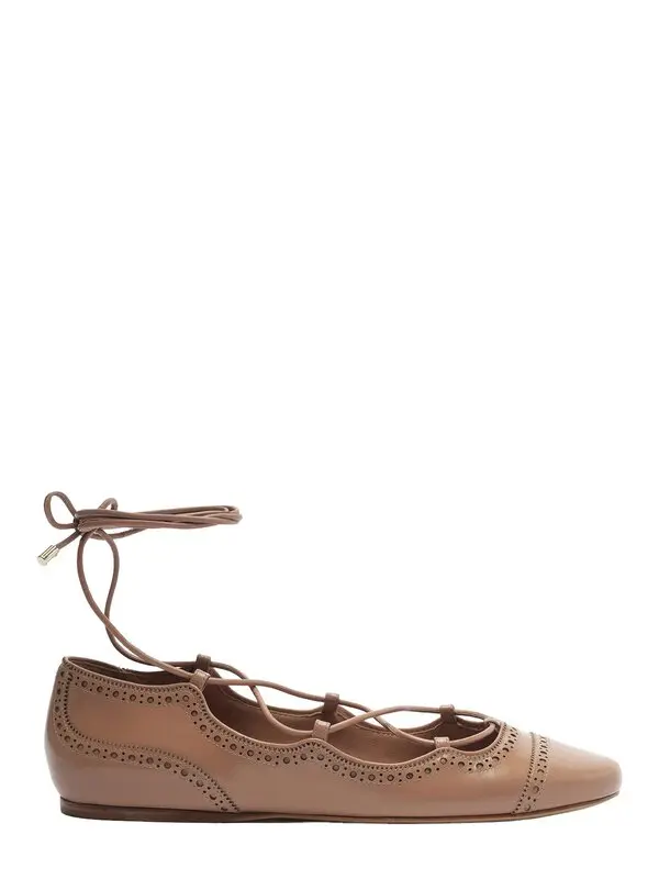 ALEXANDRE BIRMAN Lace Up Brogue Ballerinas - Roma
