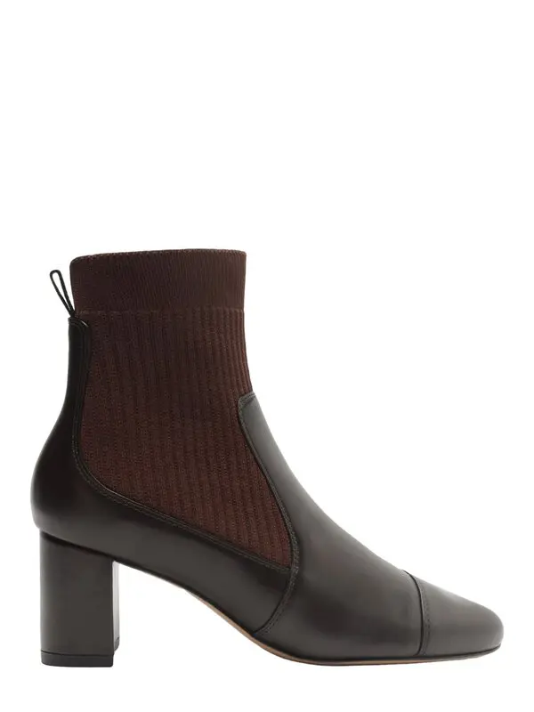 ALEXANDRE BIRMAN Becky Knit 60 Bootie - Brown