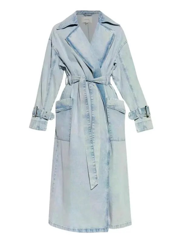 GESTUZ Parwana Trench Coat - Blue