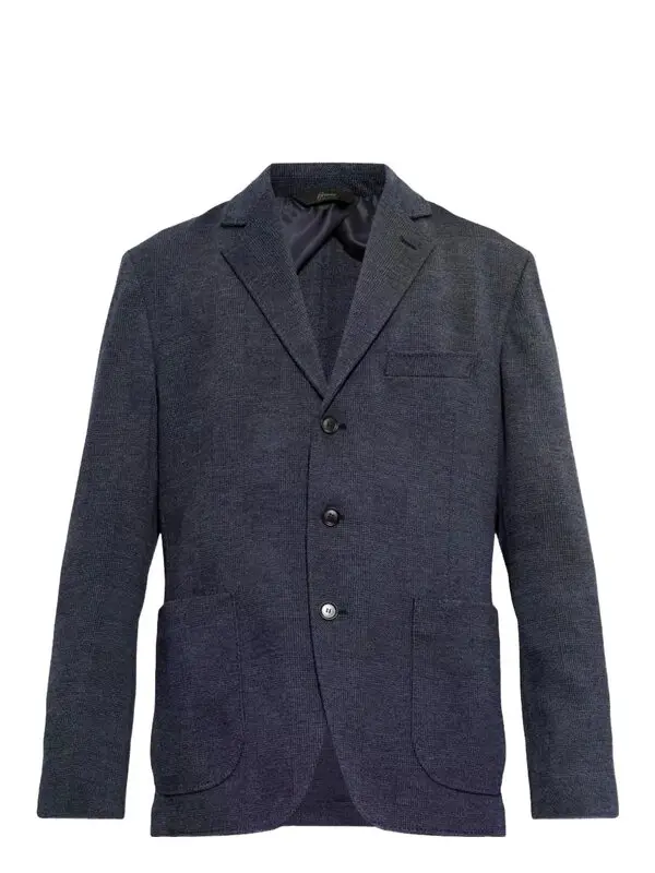 Brioni Wool Single-breasted Blazer - Blue
