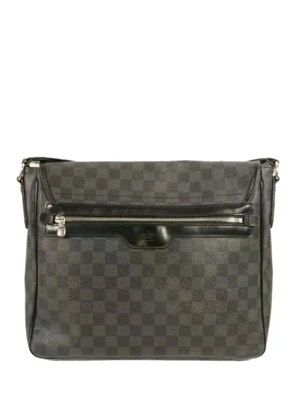 LOUIS VUITTON Damier Graphite Mm Daniel Shoulder Bag - Grey