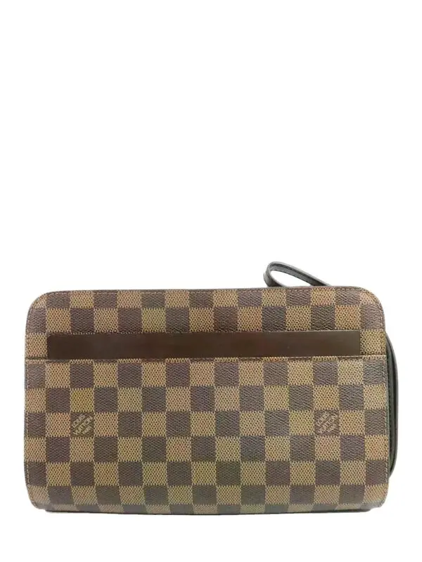 LOUIS VUITTON Saint Louis Damier Ebene Clutch Bag - Brown