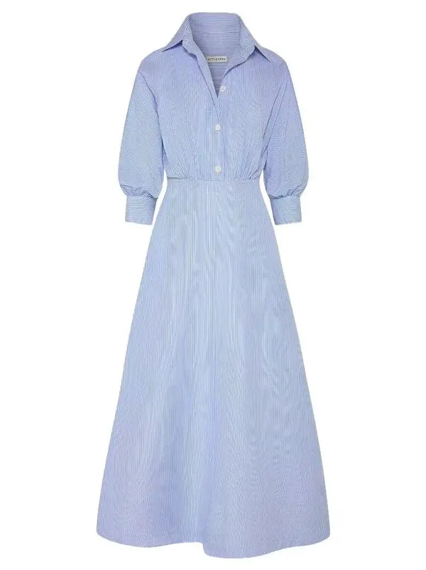 Altuzarra Eleanor Striped Shirt Dress - Blue