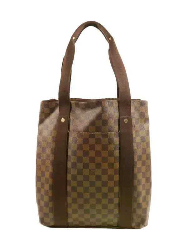 LOUIS VUITTON Beaubourg Damier Ebene Tote Bag - Brown