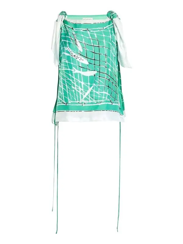 Altuzarra Sleeveless Graphic Print Top - Green
