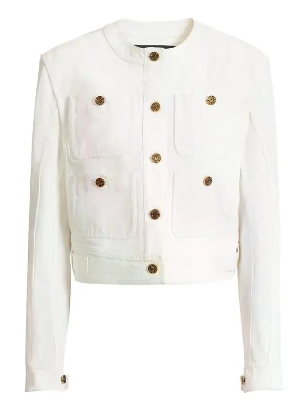 Balmain Four-pocket Denim Jacket - White