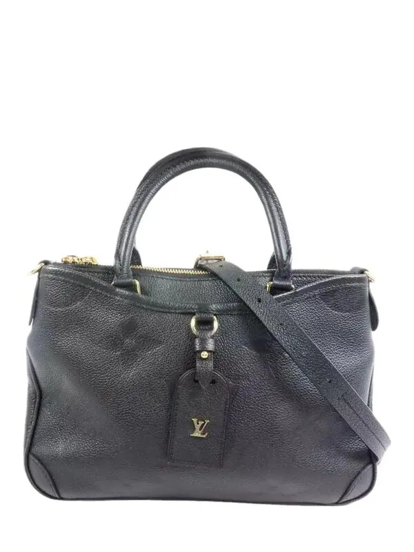 LOUIS VUITTON Trianon Monogram Empreinte Tote Bag - Black