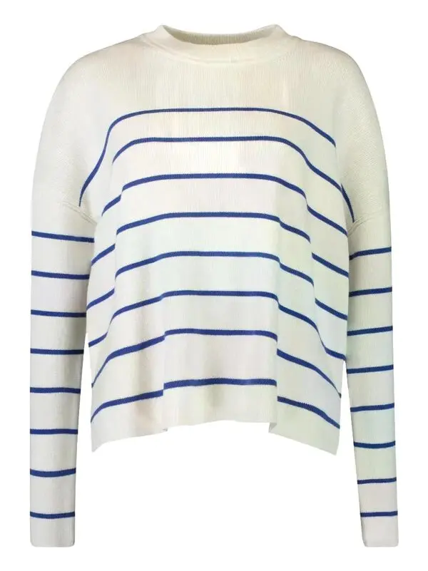 LA LIGNE Leo Striped Knit Sweater - White