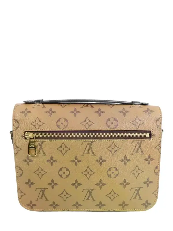 LOUIS VUITTON Monogram Reverse Pochette Metis Bag - Brown