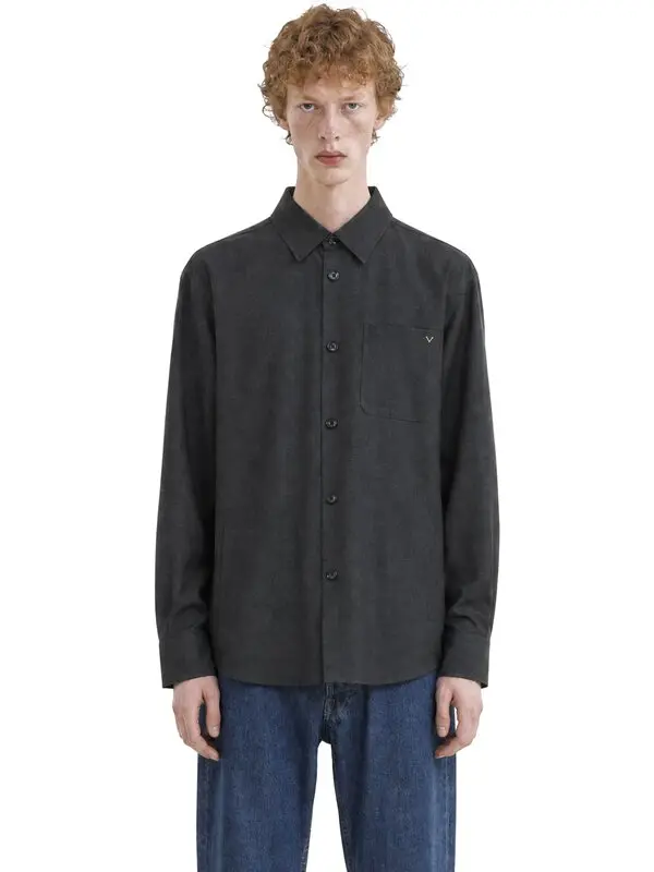 Valentino Garavani Vgold Nylon Gabardine Jacket - Grey