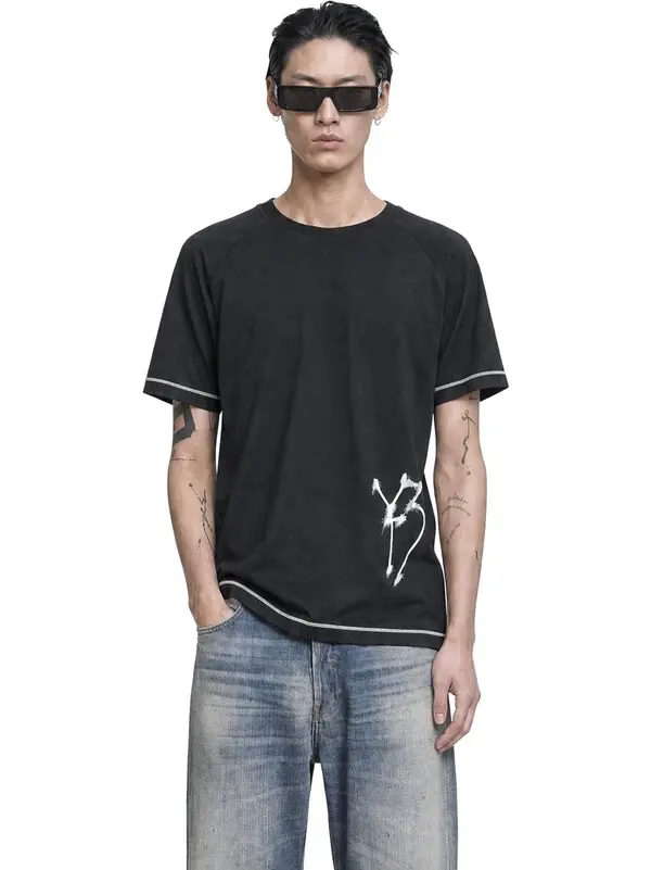 Y3 Chito Graphic Running T-shirt - Black